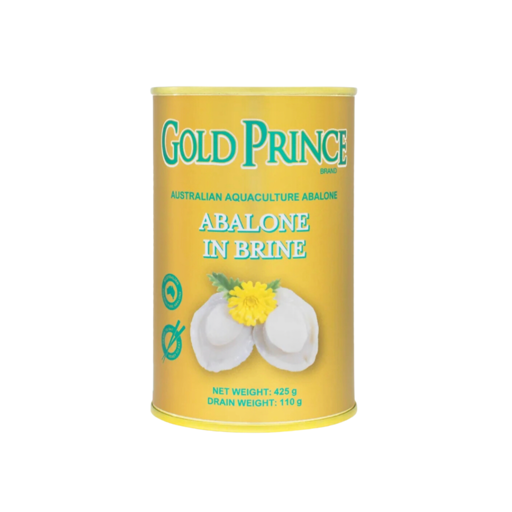 GOLD PRINCE Australian Aquaculture Abalone in Brine 425G Can