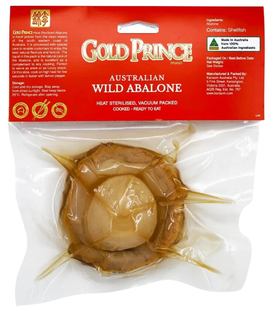 GOLD PRINCE Australian Wild Abalone in Retorted Pouch
